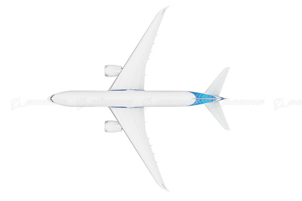 Boeing Images - Boeing 777-8F Top_Wingtip_Down Illustration