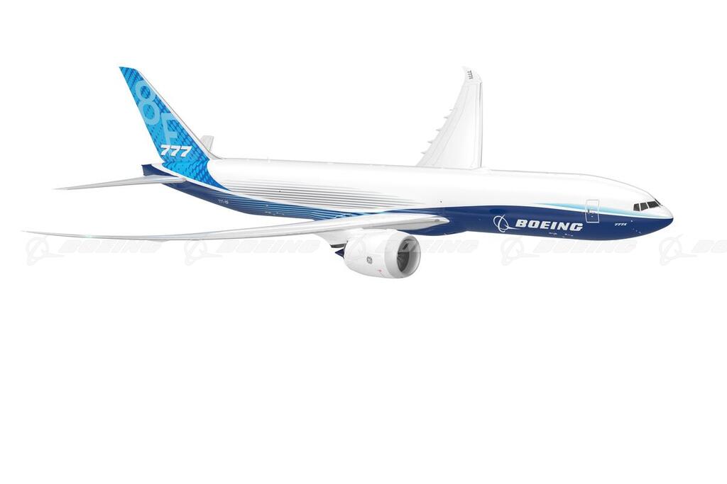 Boeing Images - Boeing 777-8F Walk-around In-flight Left-side Illustration