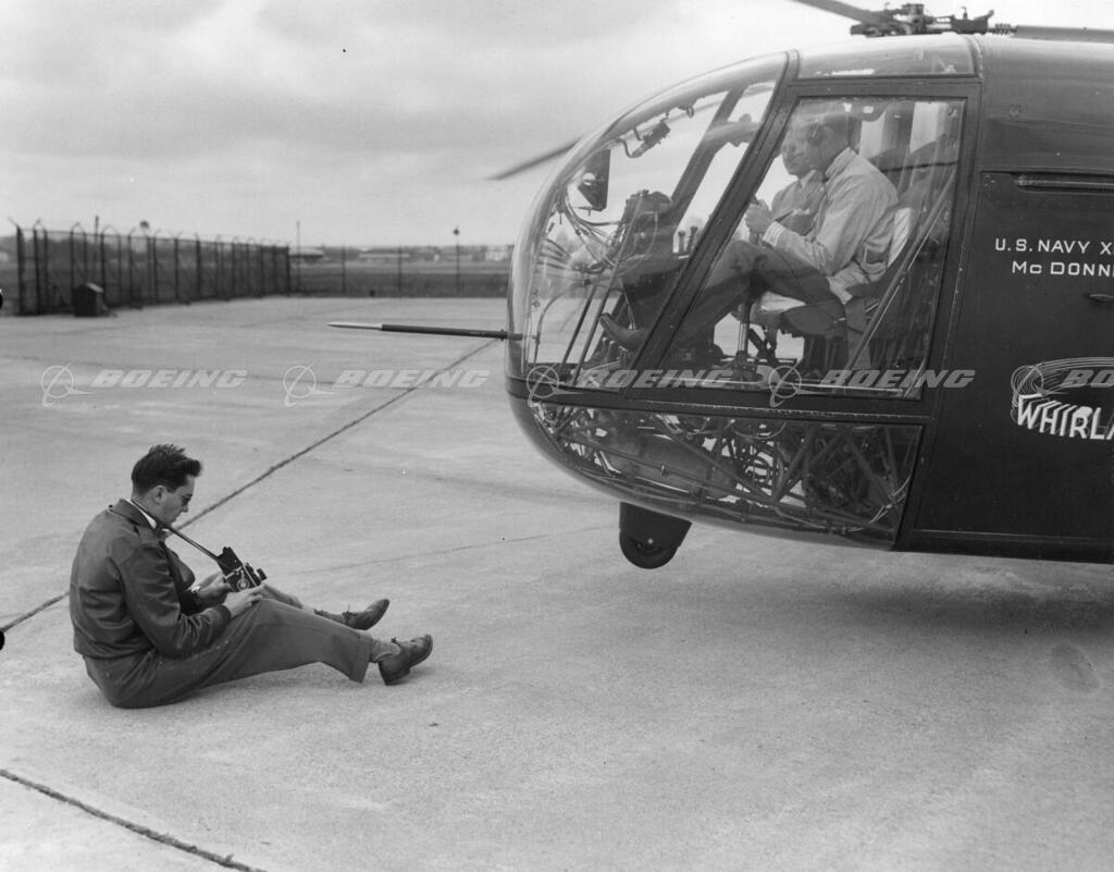 Boeing Images - Photographer documenting XHJD-1 Whirlaway