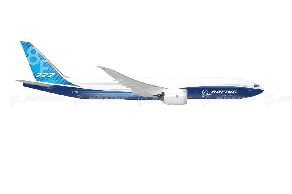 Boeing Images - Boeing 777-8F Right Profiles In-flight Illustration