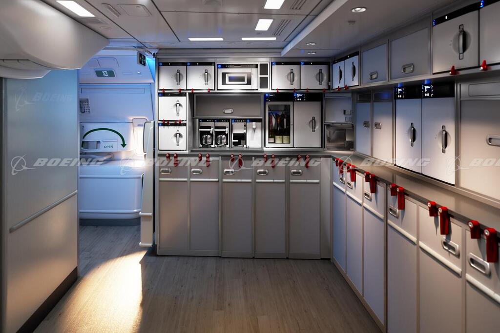 Boeing Images - Boeing 777X Interior Kitchen