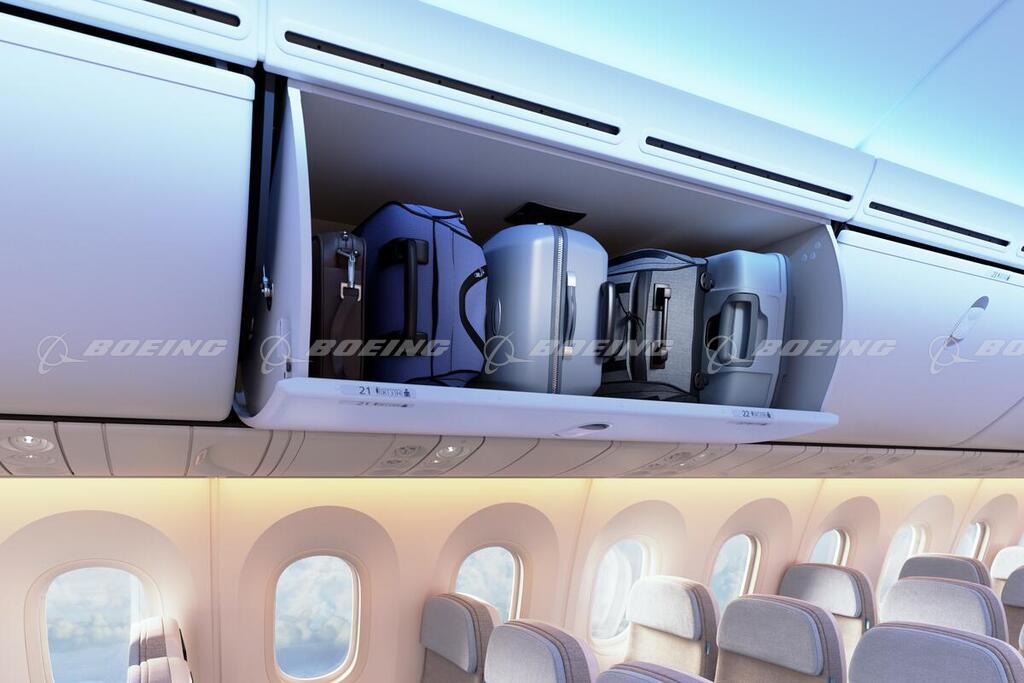 Boeing Images - Boeing 787 Interior Cabin Overhead Bins
