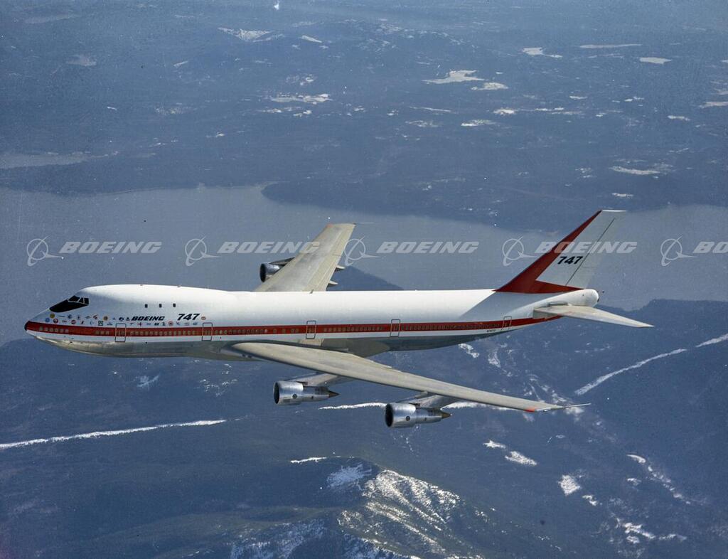 Boeing Images - Boeing 747 First Flight, In-flight Seattle, Washington