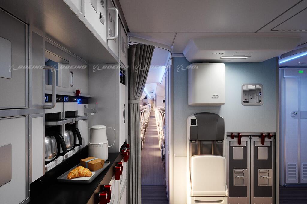 Boeing Images - Boeing 787 Spacious Aft Galley