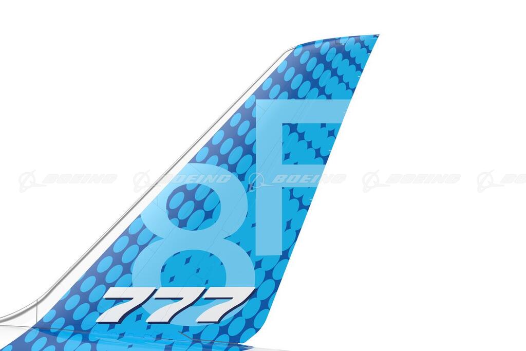 Boeing Images - Boeing 777-8F Tail Profile Left Illustration