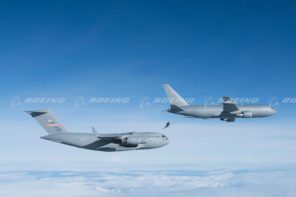 Boeing Images - Boeing KC-46A Flies in Refueling Formation with a ...