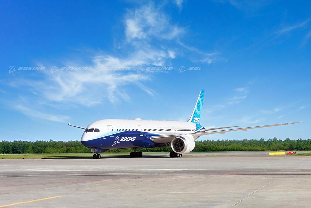 Boeing Images - Boeing 787-9 on Tarmac Blue Sky