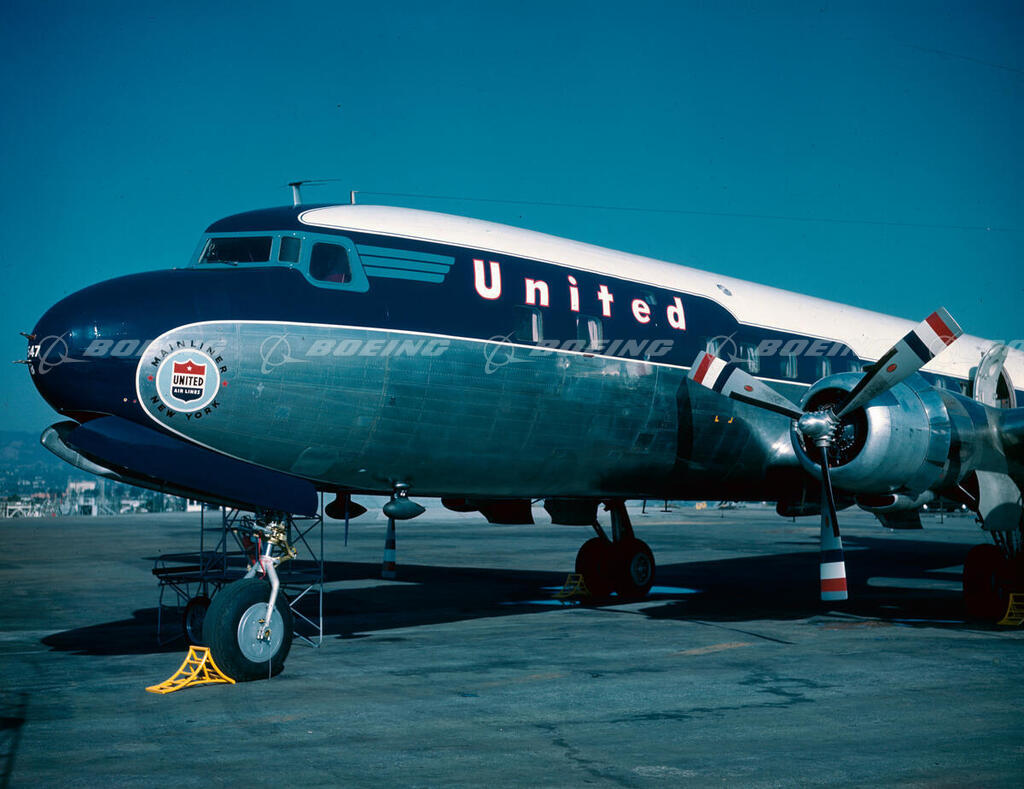 Boeing Images - DC-6A GROUND; UNITED AIRLINES