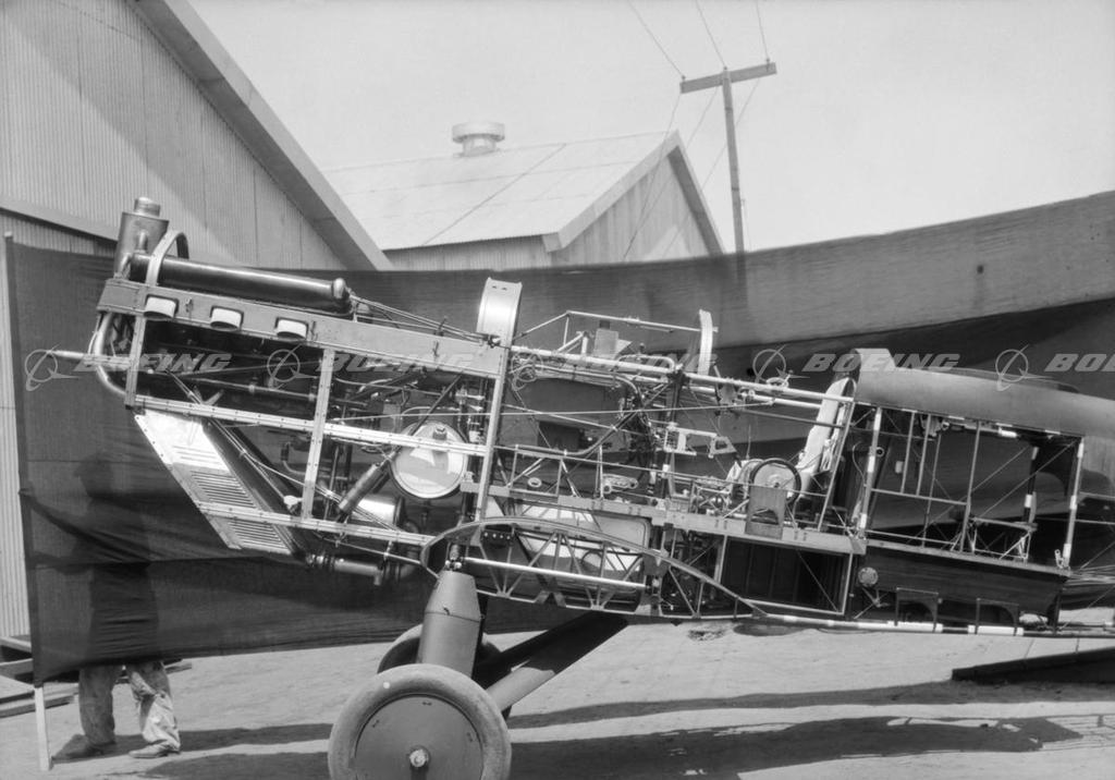 Boeing Images - Douglas O-2 Observation Biplane Framework