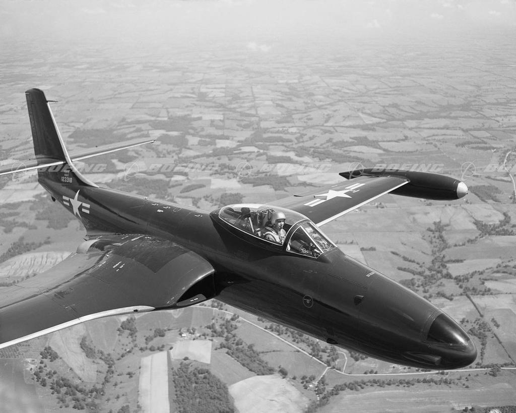 Boeing Images - F2H-2N Banshee in Flight