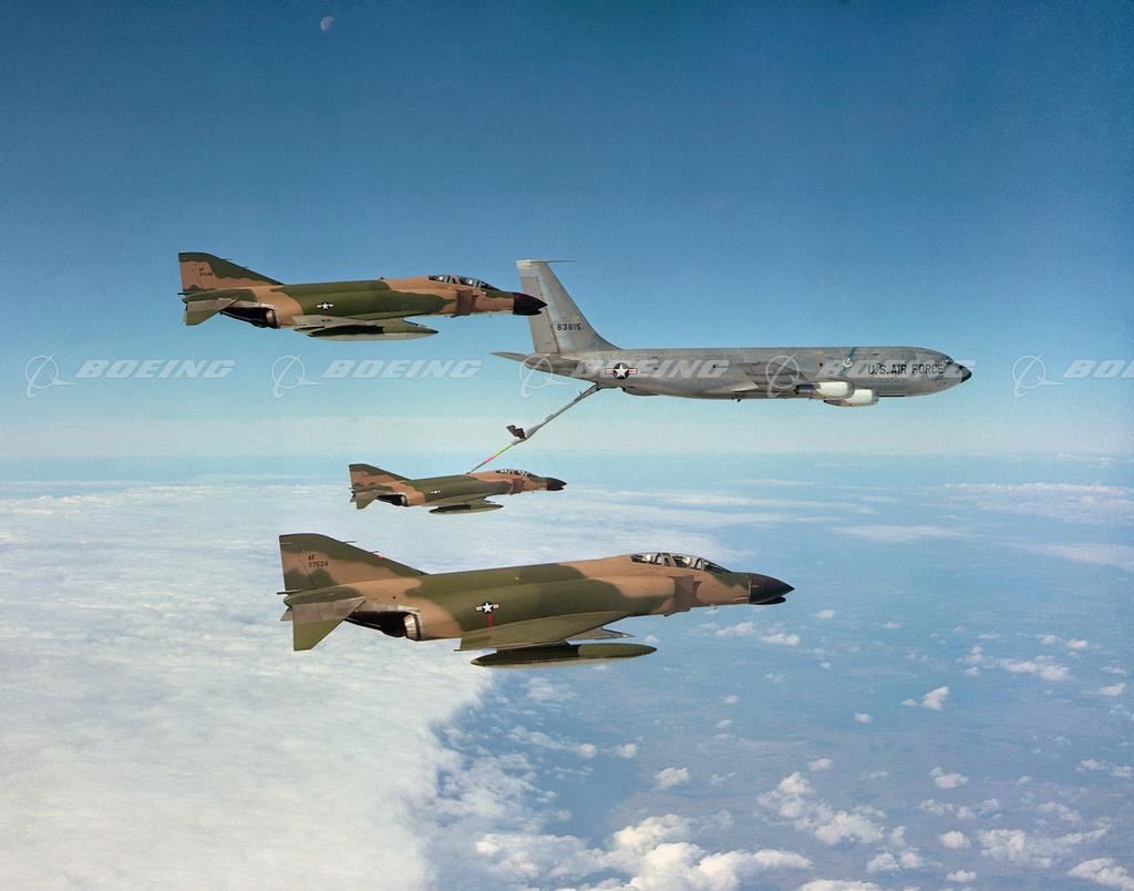 Boeing Images - KC-135 Refueling F-4 Phantom IIs