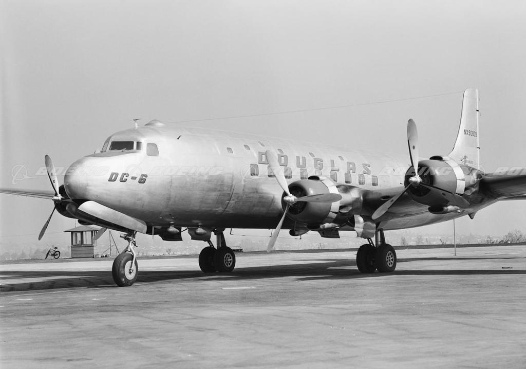 Boeing Images - DC-6 on the Tarmac