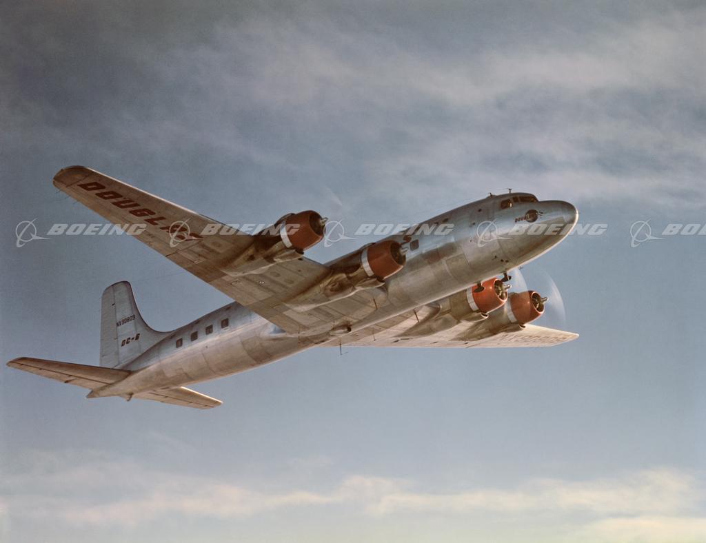 Boeing Images - DC-6 in Flight