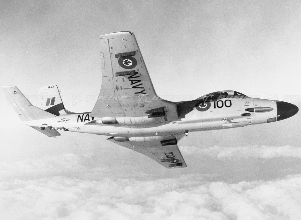 Boeing Images - Royal Canadian Navy F2H Banshee in Flight