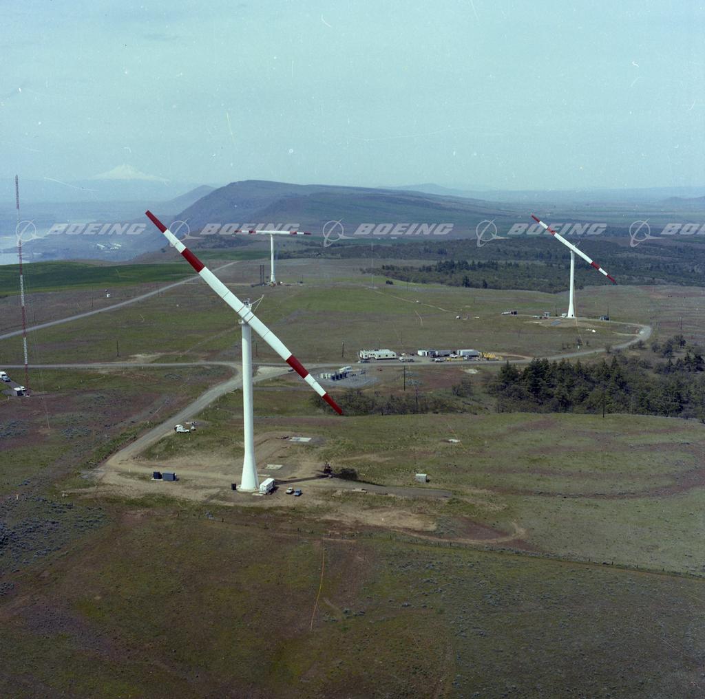 Boeing Images - Boeing-built MOD-2 wind turbines at the world's first ...