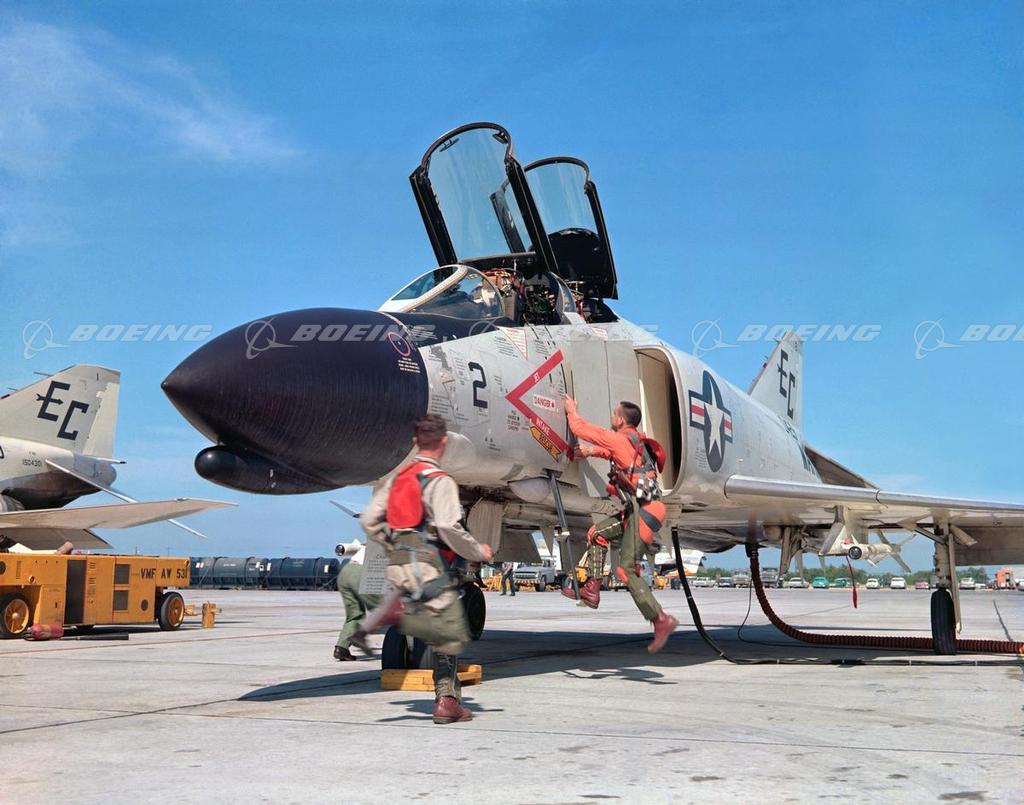 Boeing Images - Marines Scramble for F-4B Phantom II