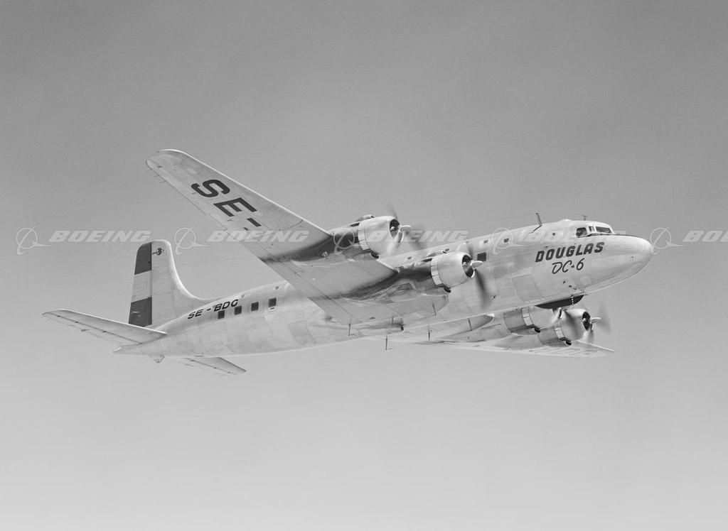 Boeing Images - DC-6 in Flight