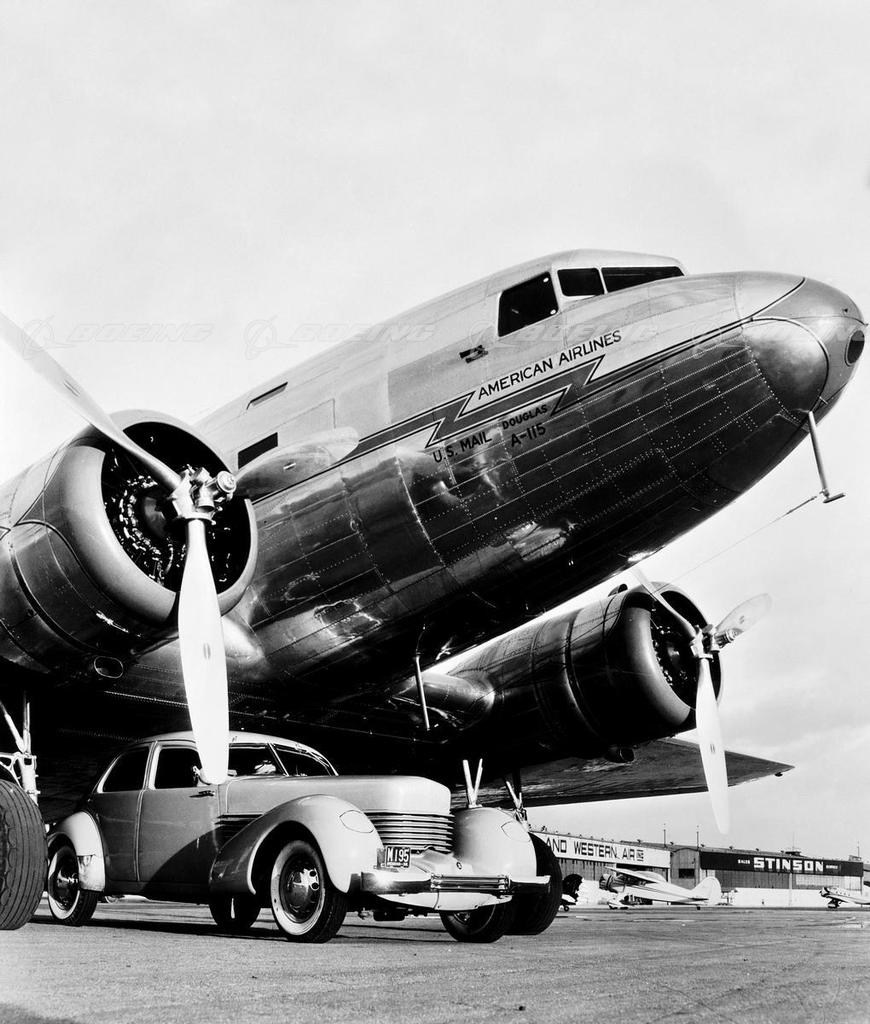 Boeing Images - DC-3, Douglas Sleeper Transport with Cord Automobile