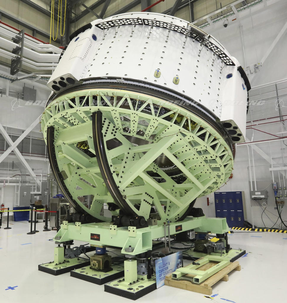 Boeing Images - The completed Starliner service module for the Orbital ...