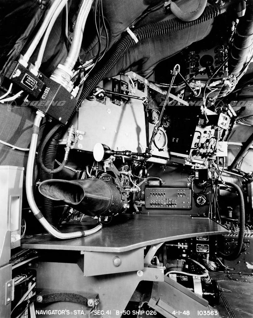 Boeing Images - Boeing B-50 Navigator Station