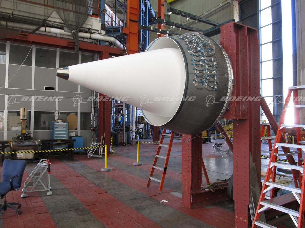 Boeing Images - Ceramic Matrix Composite Acoustic Engine Nozzle