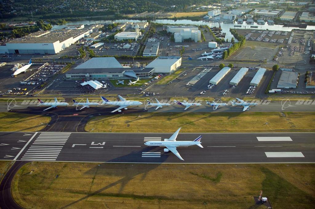 Boeing Images - Dreamlfter Alongside Boeing 7-Series Airplane Family at ...