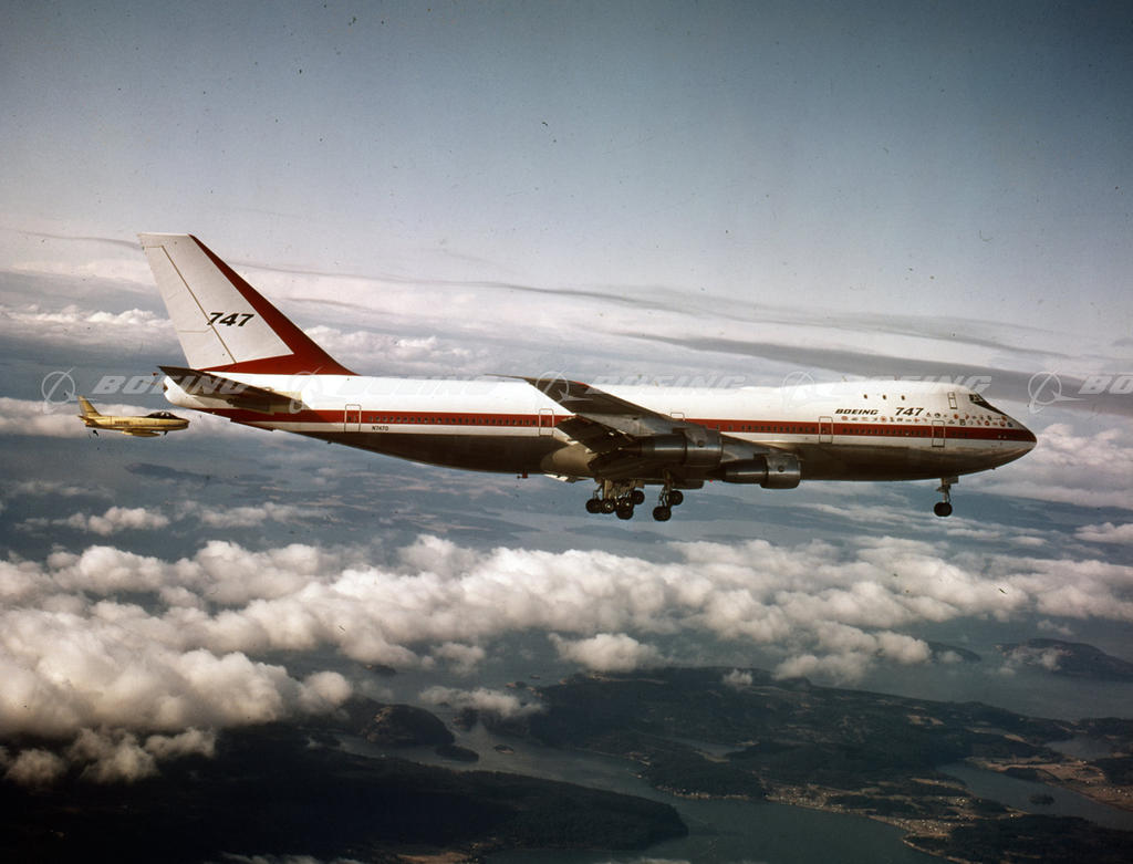 Boeing Images - 747 First Flight-in Flight 3
