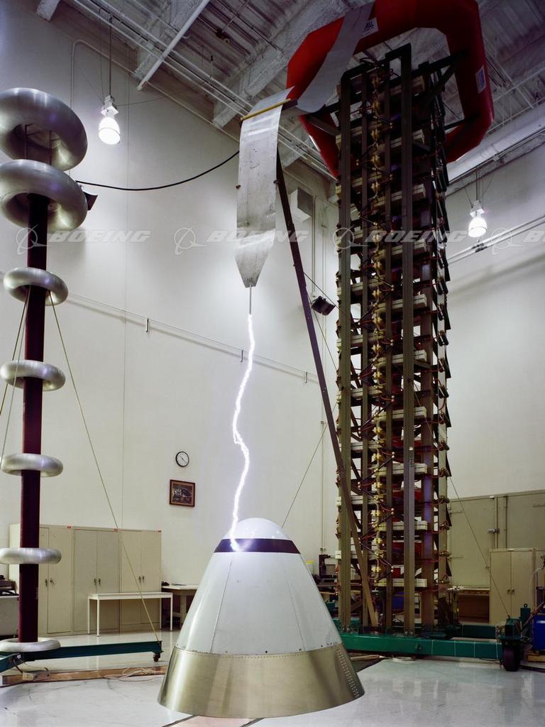 Boeing Images - Boeing Laboratory Tests Materials for Resistance to ...