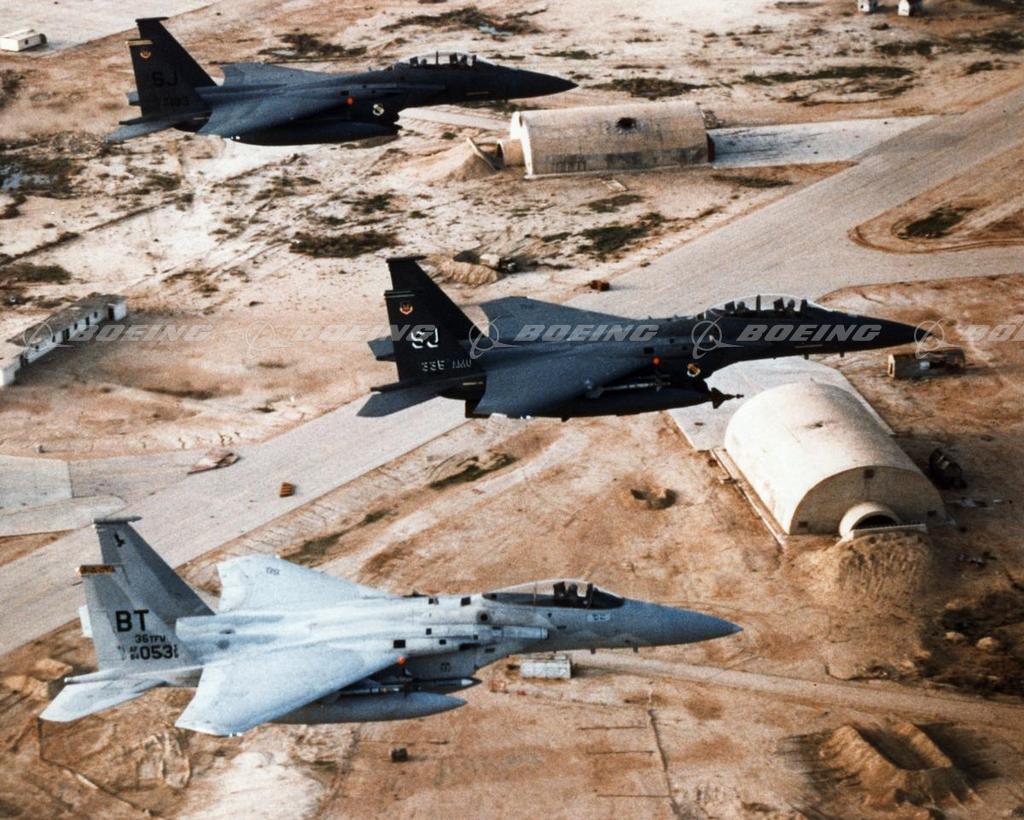 Boeing Images - F-15 Eagles During Operation Desert Storm