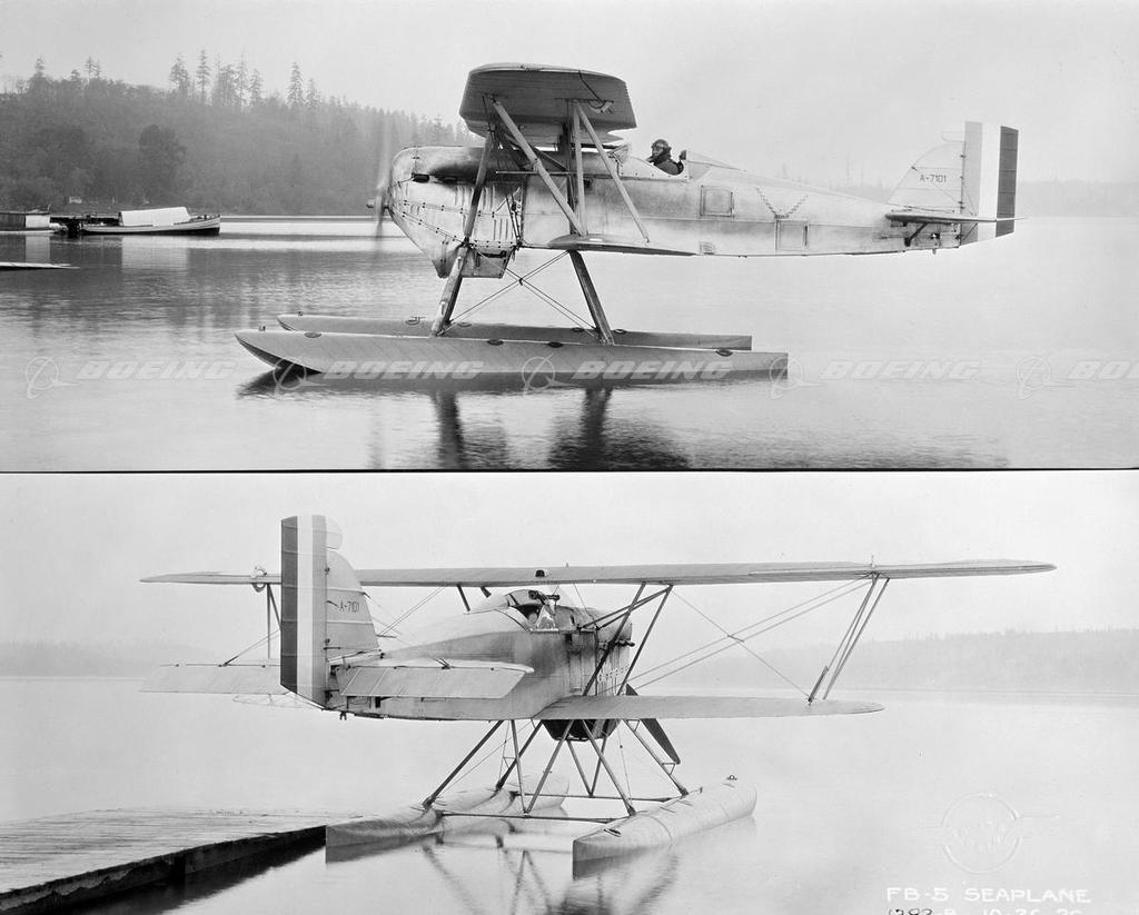 Boeing Images - First FB-5 Configured as a Seaplane