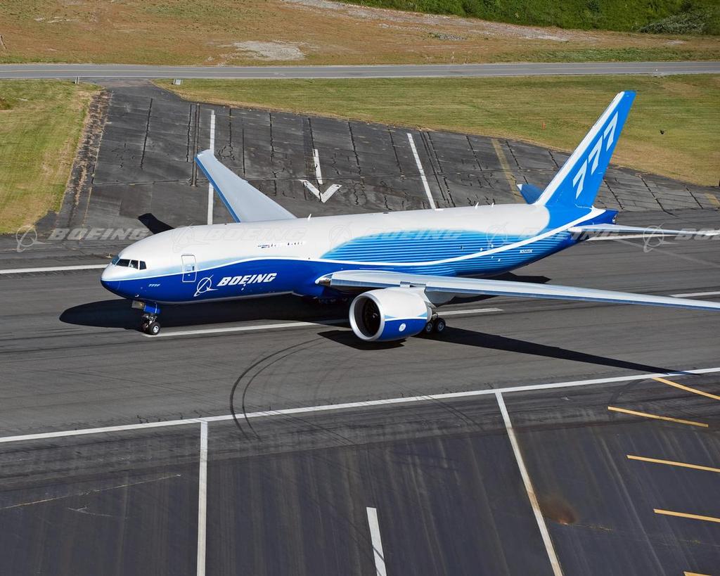 Boeing Images - First Boeing 777 Freighter Taxies on the Runway Towards ...