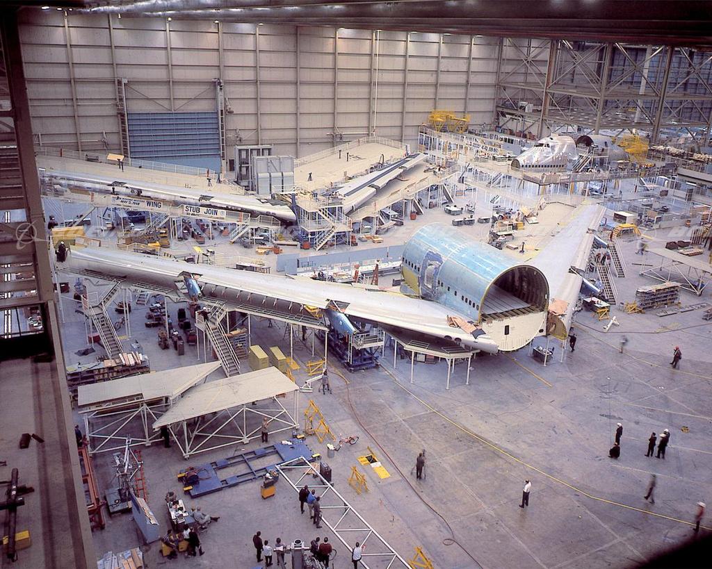 Boeing Images - Early 747-100 Wing Mating