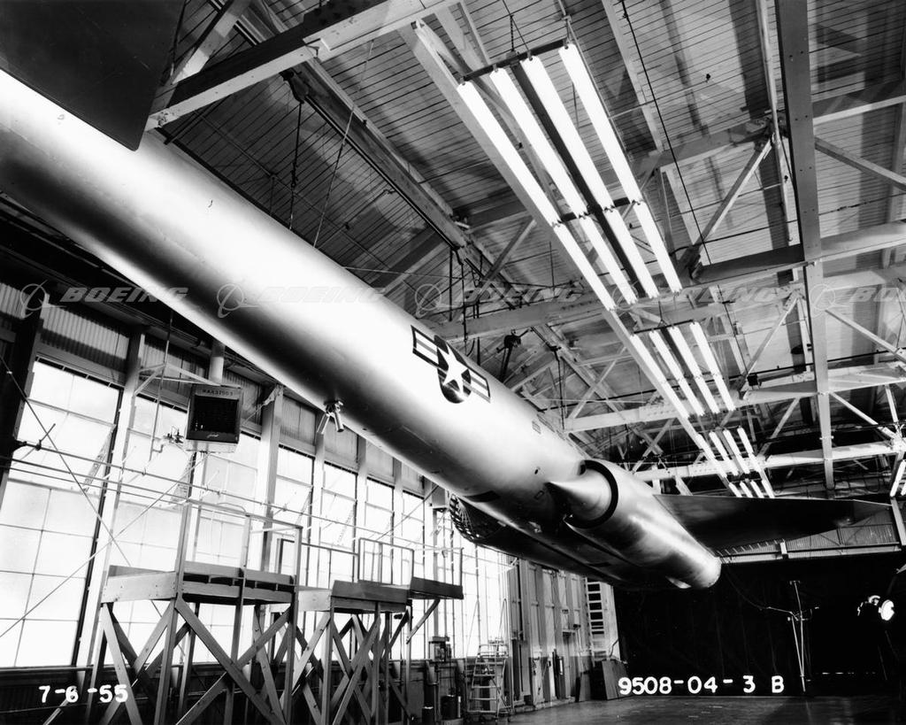 Boeing Images - SM-64 Navaho Missile in Hangar