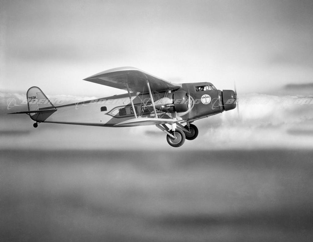 Boeing Images - Model 80A in Flight