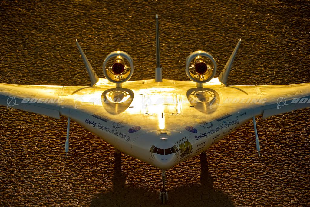 Boeing Images - Boeing Phantom Works X-48C at Sunrise