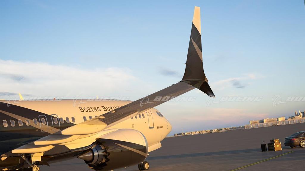 Boeing Images - Boeing BBJ MAX 7 Winglets