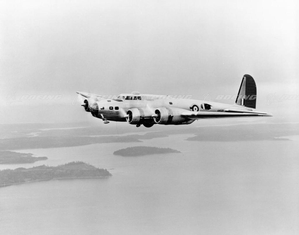 Boeing Images - B-17C Flying Fortress in Flight