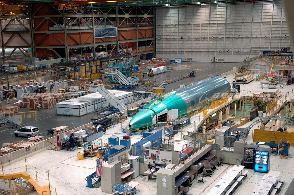 Boeing Images - 767 Assembly Final Body Join