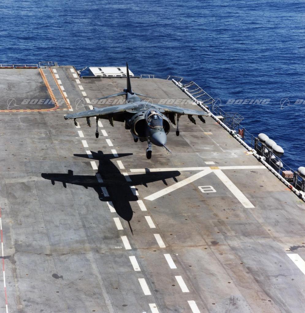 Boeing Images - AV-8B Harrier II Aircraft Carrier Landing