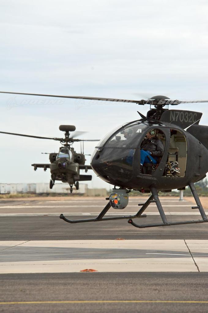 Boeing Images - MH-6 Little Bird UAV and AH-64D Apache Longbow Validate ...