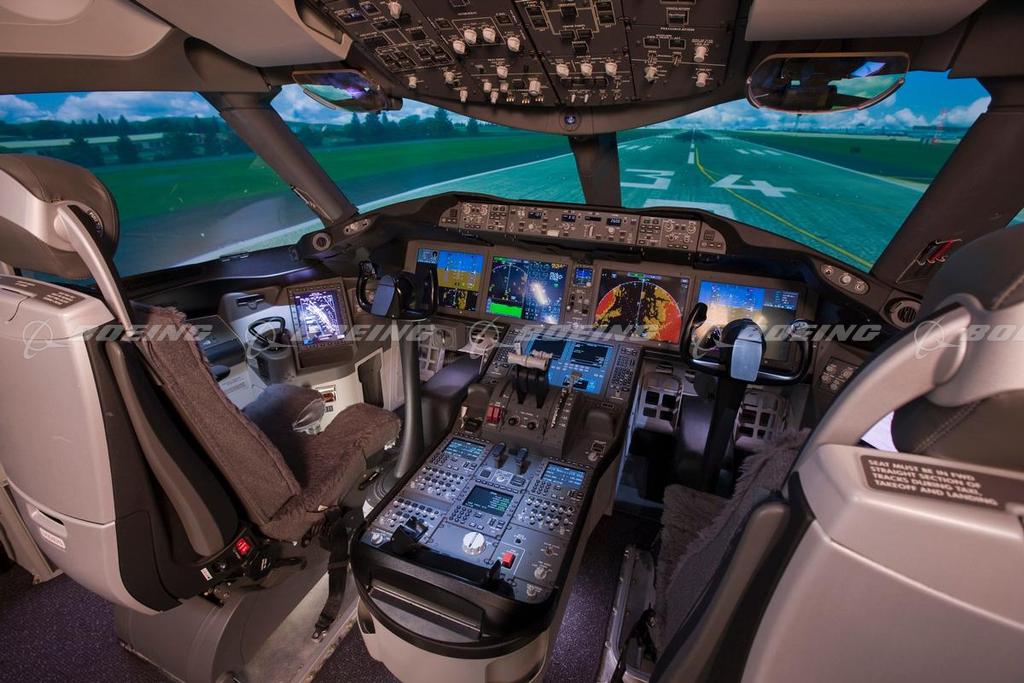 Boeing Images - 787 Simulator Flight Deck