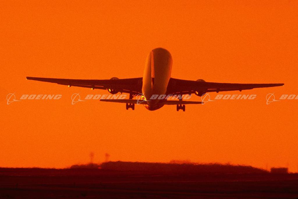 Boeing Images - 767 Sunset Takeoff