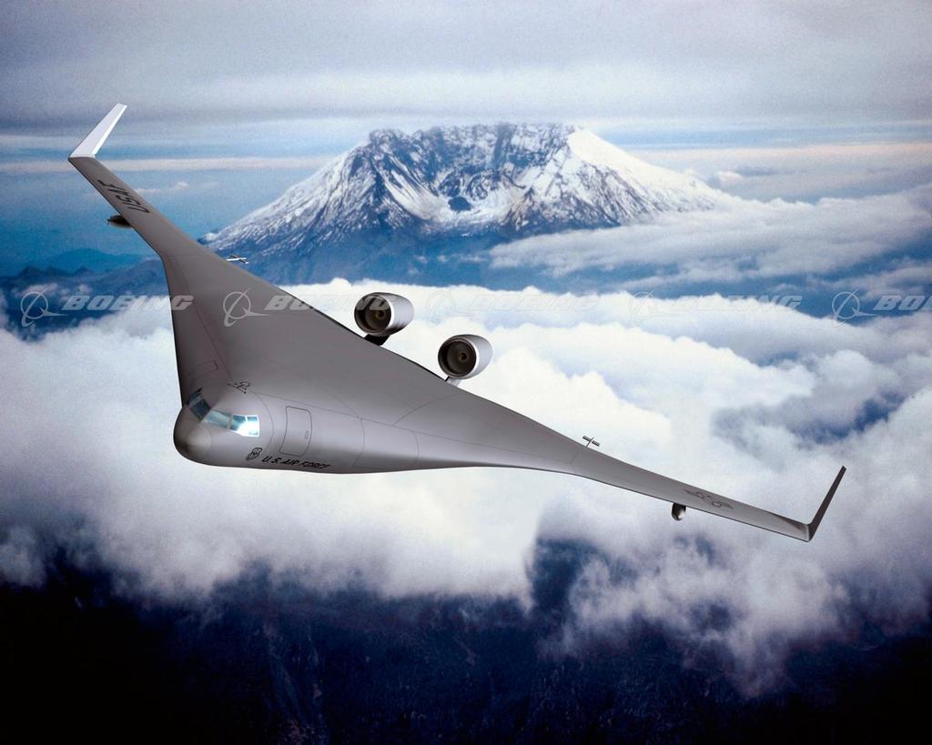 Boeing Images - Early Design Study for X-48B Blended Wing Body (BWB)