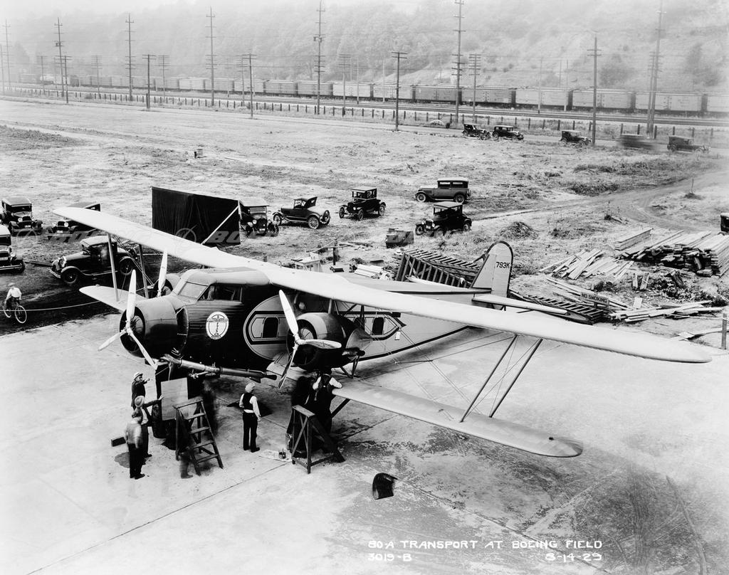 Boeing Images - Model 80A Transport at Boeing Field