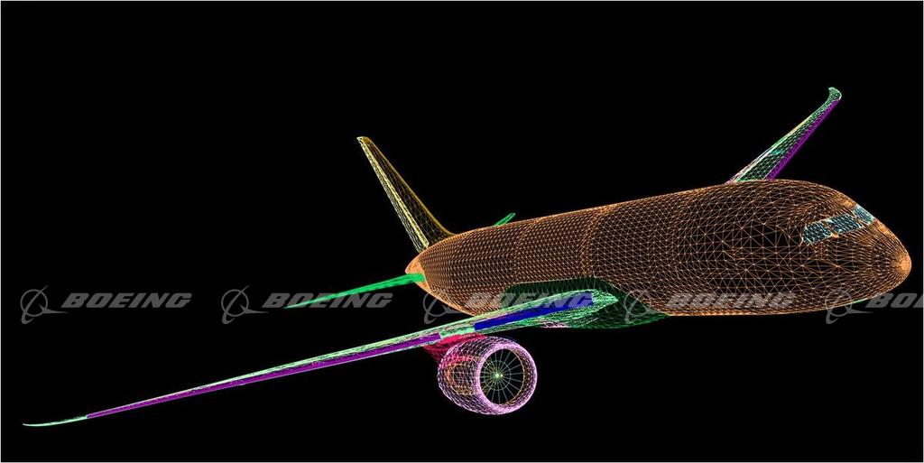 Boeing Images - Boeing 787 Dreamliner Wireframe Illustration