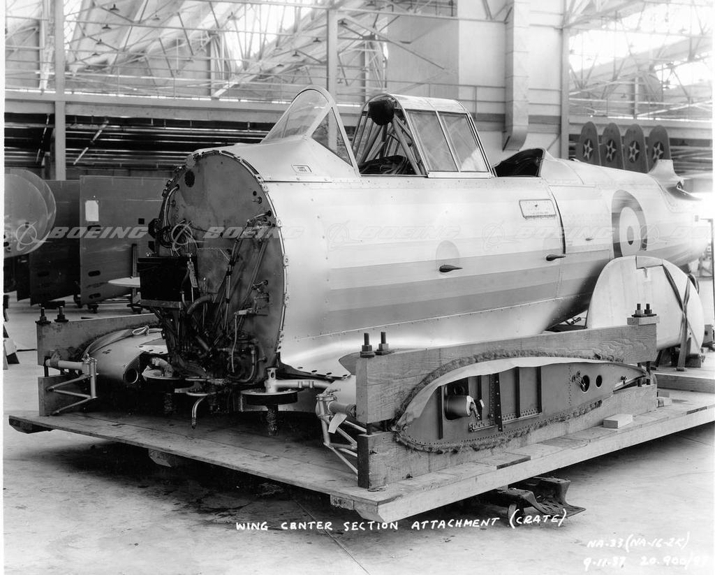 Boeing Images - North American Aviation NA-33 on Shipping Crate