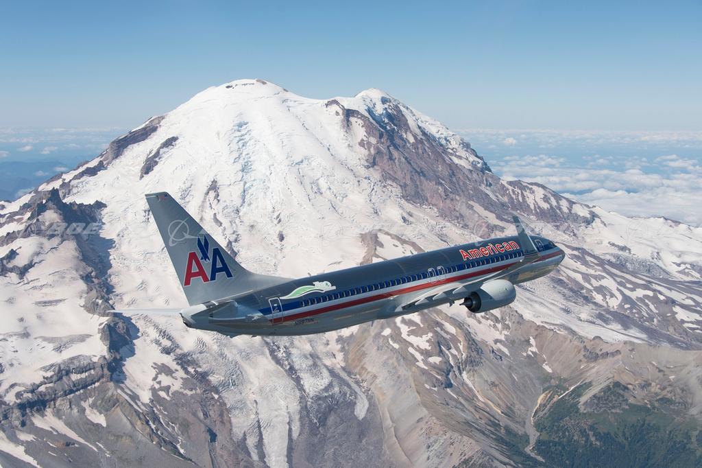 Boeing Images - Boeing ecoDemonstrator 737 in flight
