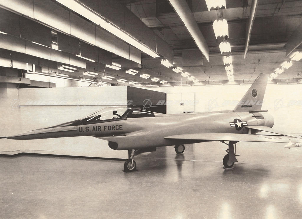 Boeing Images - 908_Lightweight Fighter Proposal Mockup_Left Side View