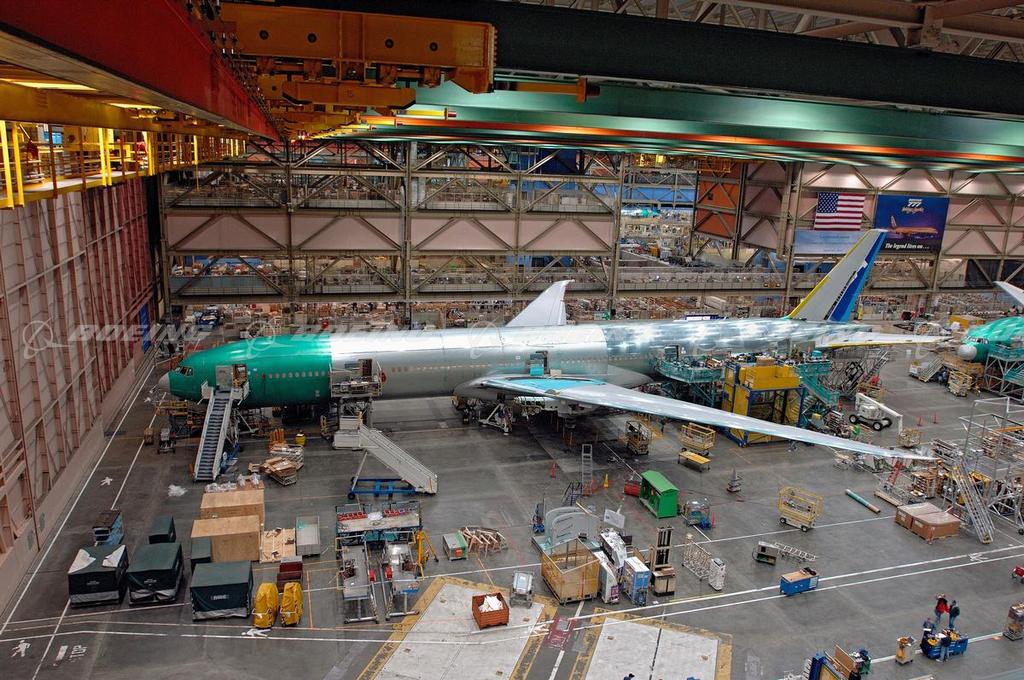 Boeing Images - 777 Moving Line Final Assembly