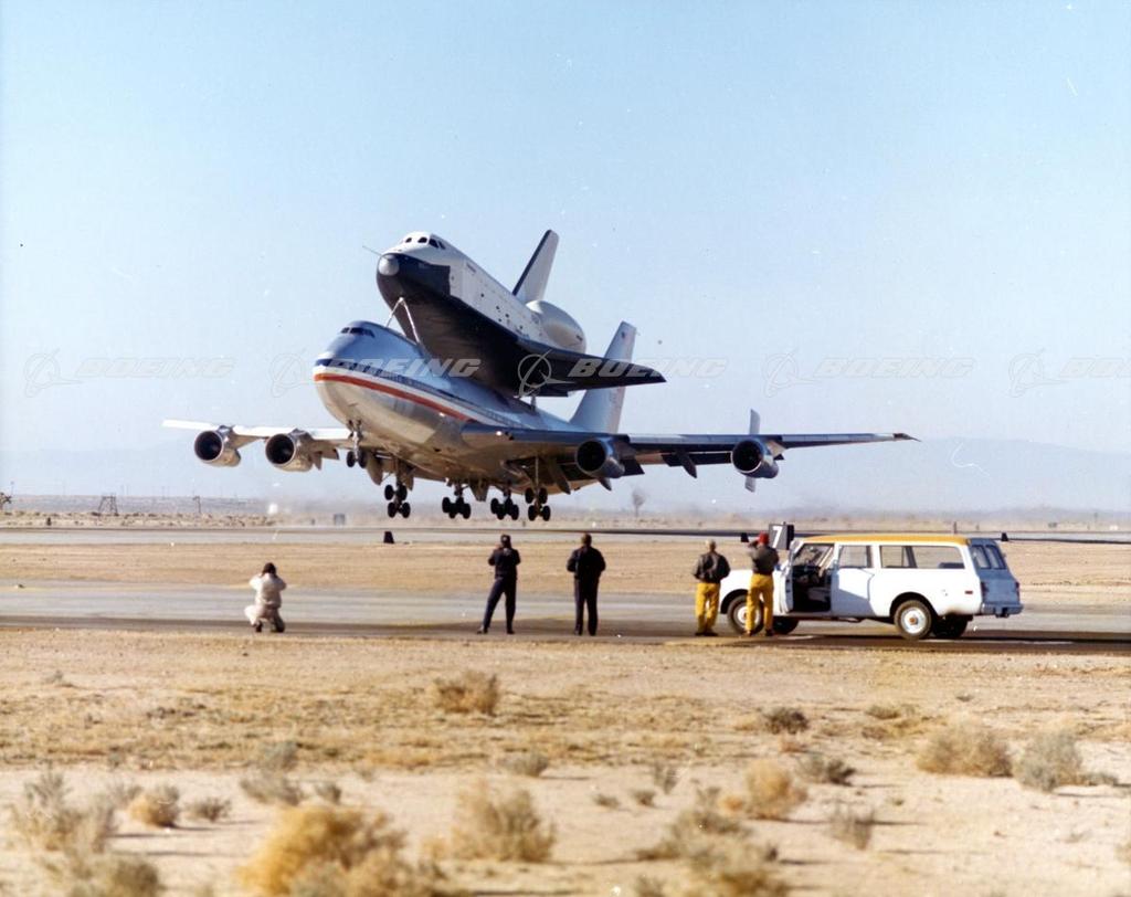 Boeing Images - Modified Boeing 747 with NASA Space Shuttle